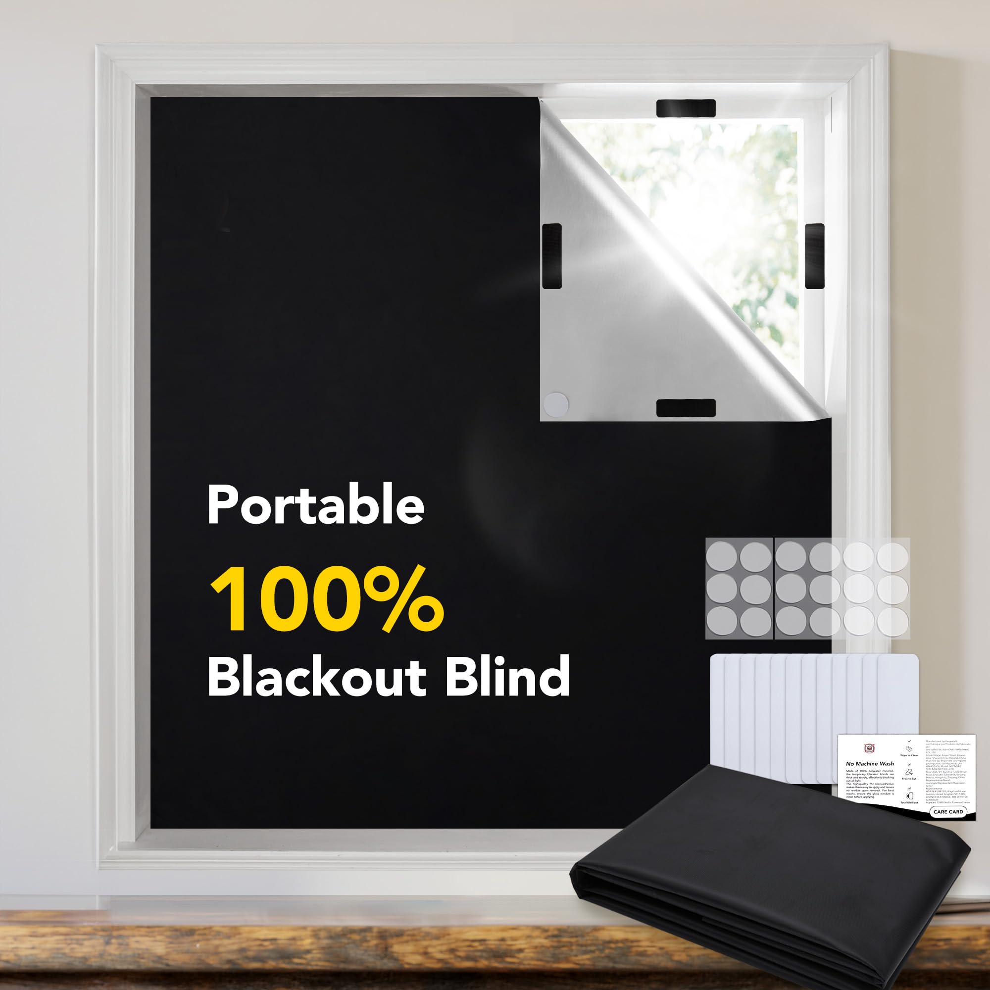 Blackout Window Cover Shades For Indoor Windows Deconovo 100% Blackout ...