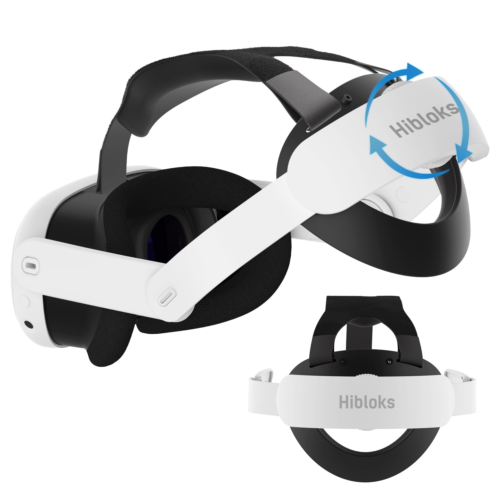 HIBLOKS Head Strap for Meta Quest 3/Quest 3S Accessories, Adjustable ...