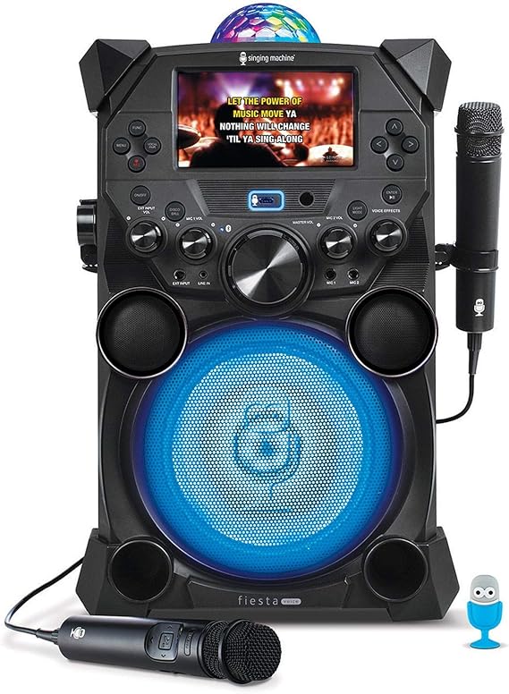 Amazon.com: Singing Machine Fiesta Voice with LCD Monitor, Rechargeable ...