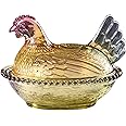 Amazon.com | Crystal Glass Candy Dish, Chicken Candy Dish with Lid ...