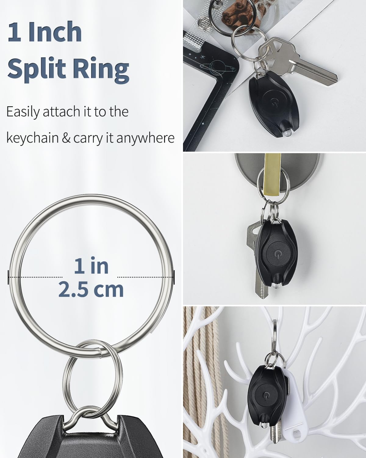 Mua Uniclife 5 Pack LED Keychain Flashlight Mini LED Keychain Light 14 ...