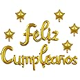 Amazon.com: PANRRPERS Feliz Cumpleanos Balloon Banner Spanish Happy ...
