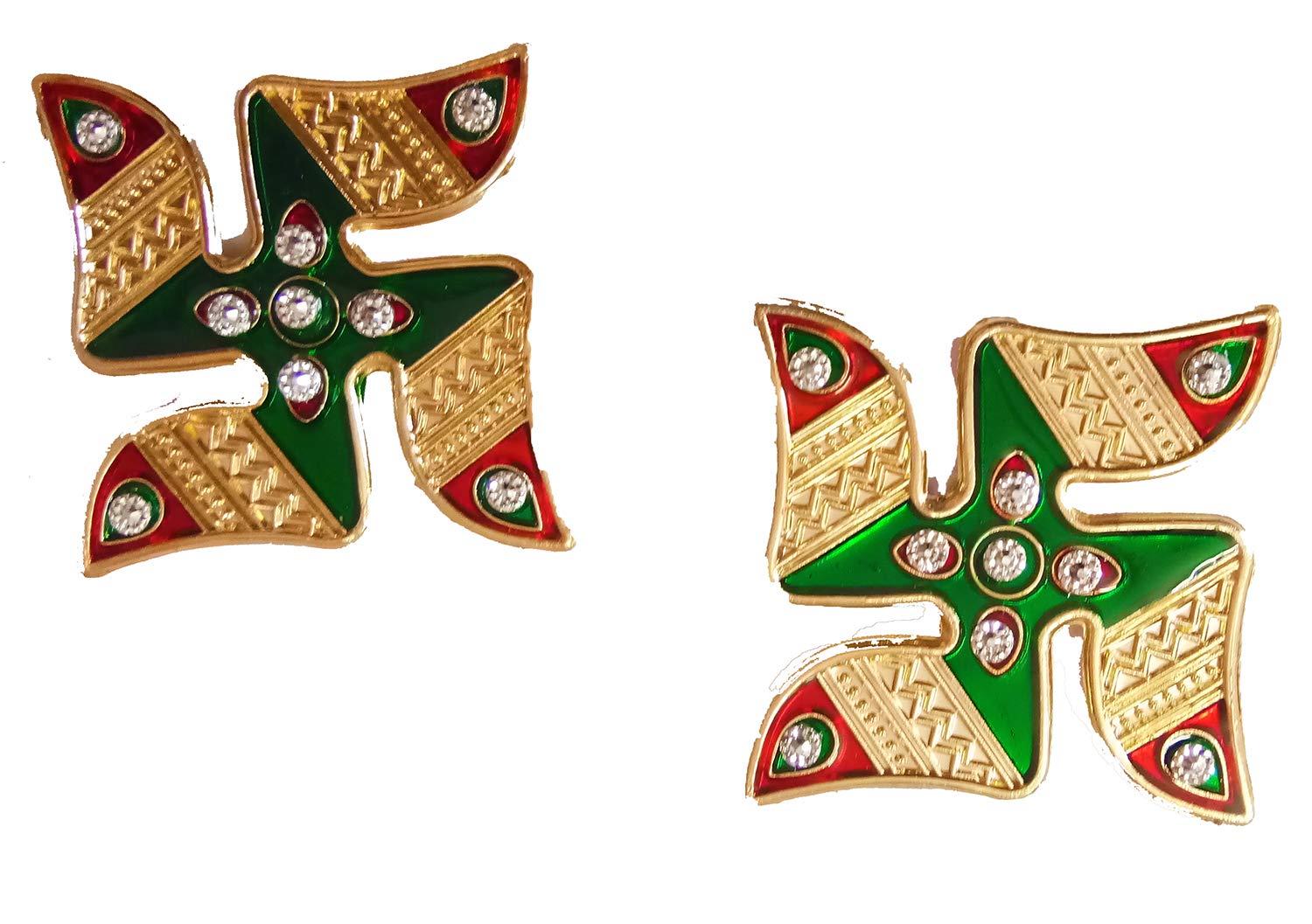 Buy DMS RETAIL Multicolored Handcrafted Swastik Sticker for Floor ...