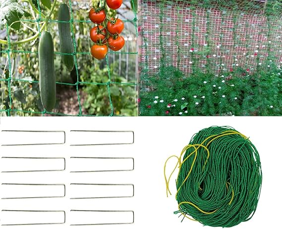 Garten Pflanze Klettern Nylon Gitternetz Mit 8 Bodennagel, Premium Mit ...