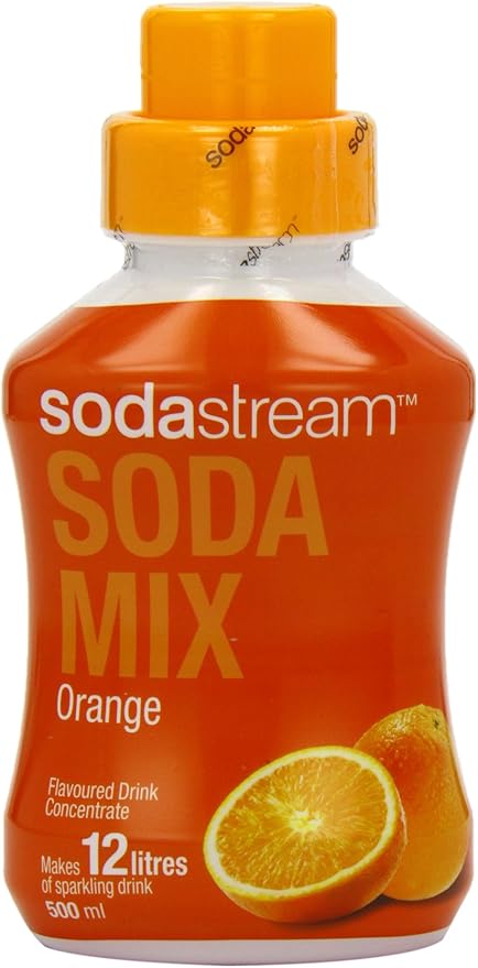 SodaStream Soda Mix Orange Flavour 500 ml (Pack of 8): Amazon.co.uk ...