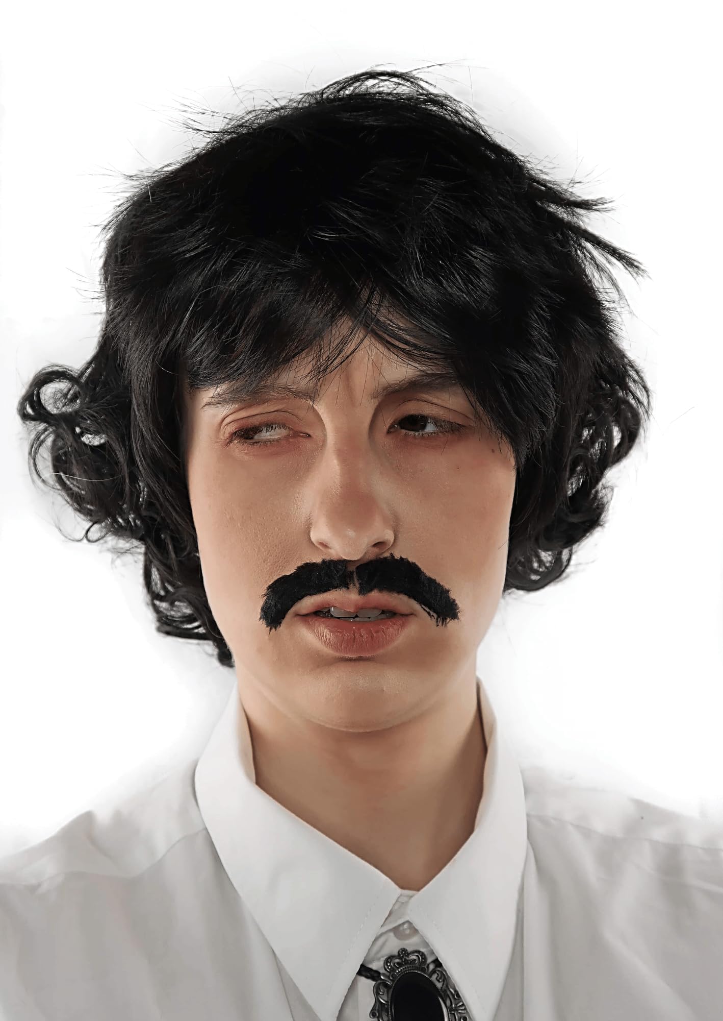 Mua ALLAURA Vote Pedro Wig Costume Wig | Black Wigs + Fake Mustache ...