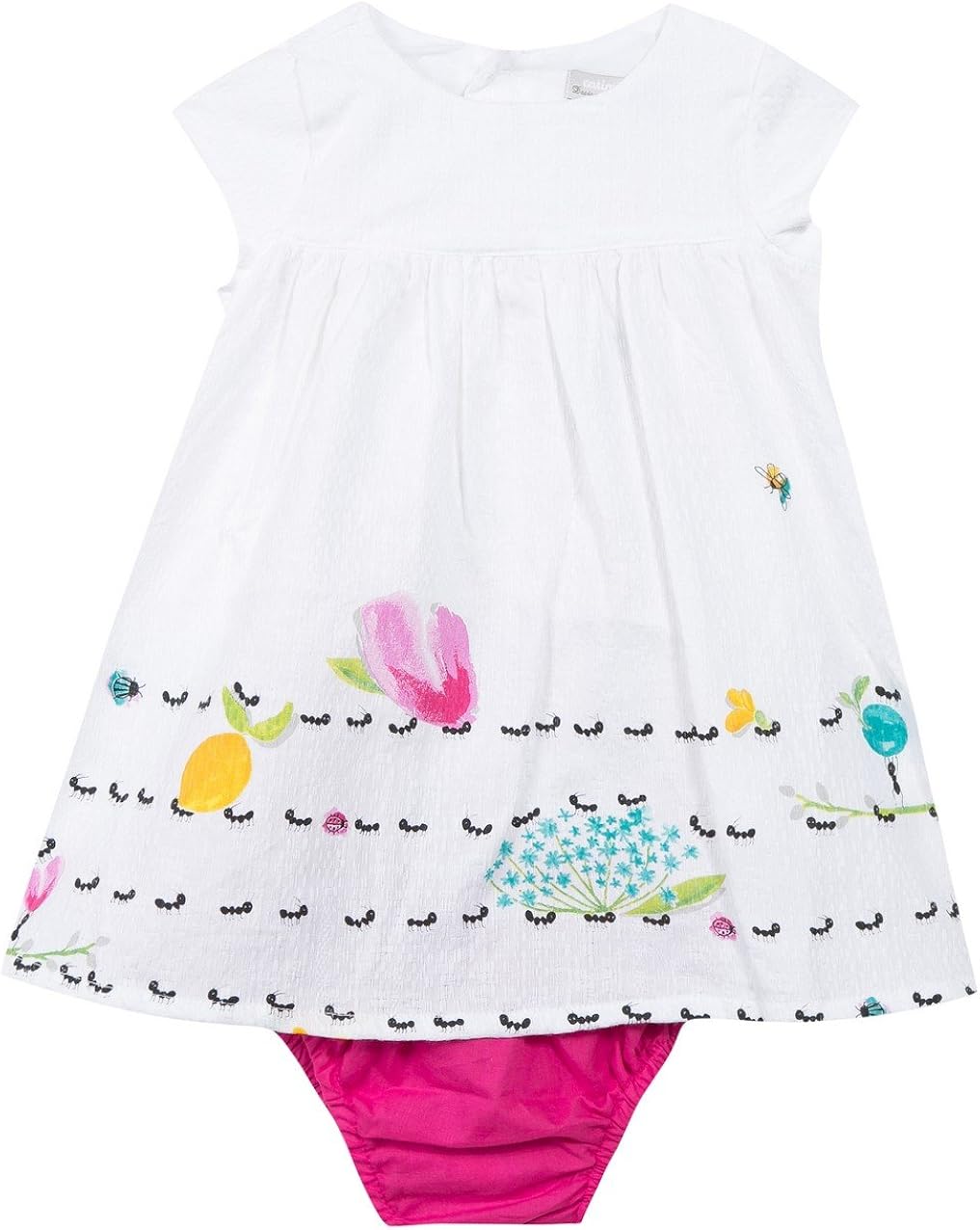 Catimini - CJ30141 - Robe - Bébé fille - Blanc - 1 an (Taille fabricant ...