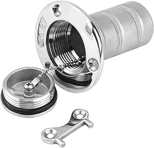 marine fuel filler neck and cap + Boat Deck Fuel Filler 316 Stainless ...
