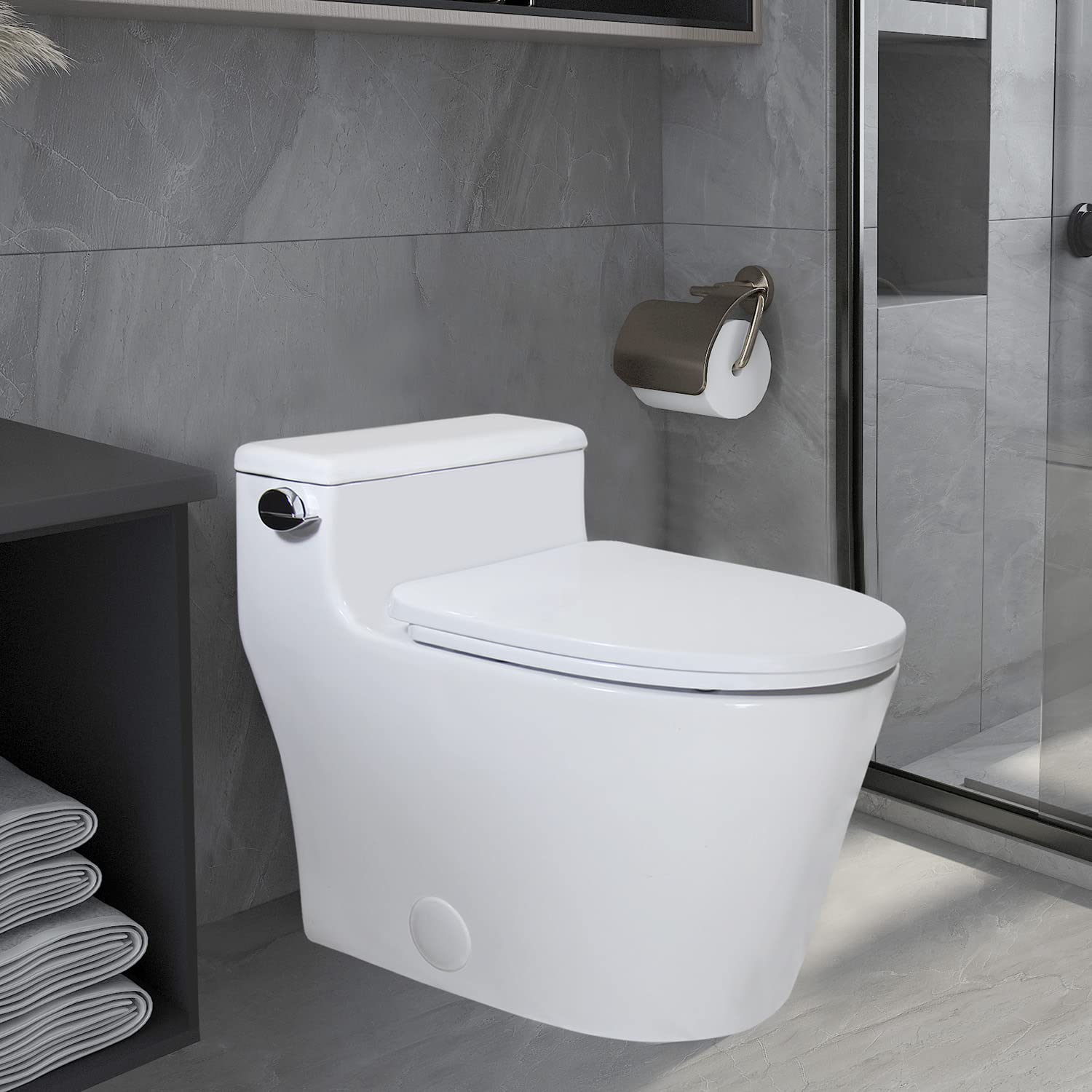Mua WinZo WZ5081 Elongated One Piece Toilet Low Profile, High ...