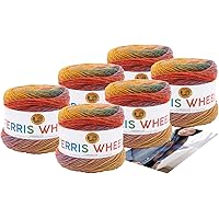 Amazon.com: Lion Brand Yarn - Ferris Wheel - 6 Pack with Pattern ...