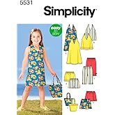 Amazon.com: Simplicity Sewing Pattern 9854 Child Separates, A (2-3-4-5 ...