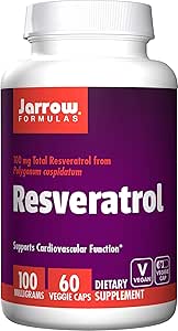 Amazon.com: Jarrow Formulas Resveratrol, Supports Cardiovascular ...