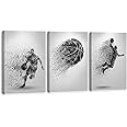 Amazon.com: Basketball Wall Decor, Basketball Canvas Wall Art Prints, Framed Basketball Posters ...
