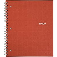 Amazon.com : Mead Spiral Notebook, 1 Subject, College Ruled Paper, 80 ...