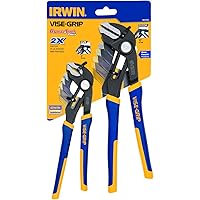 Irwin Tools 1802533 Two Piece GrooveLock 8-Inch V-Jaw and 10-Inch ...