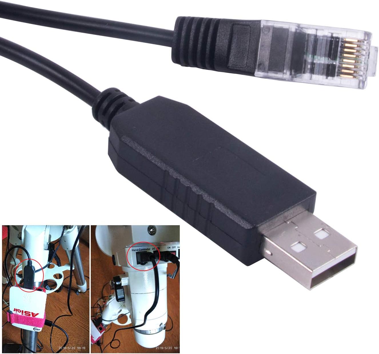 Skywatcher Telescopes Goto Control EQMOD ASCOM Cable for HEQ5pro AZEQ5 ...