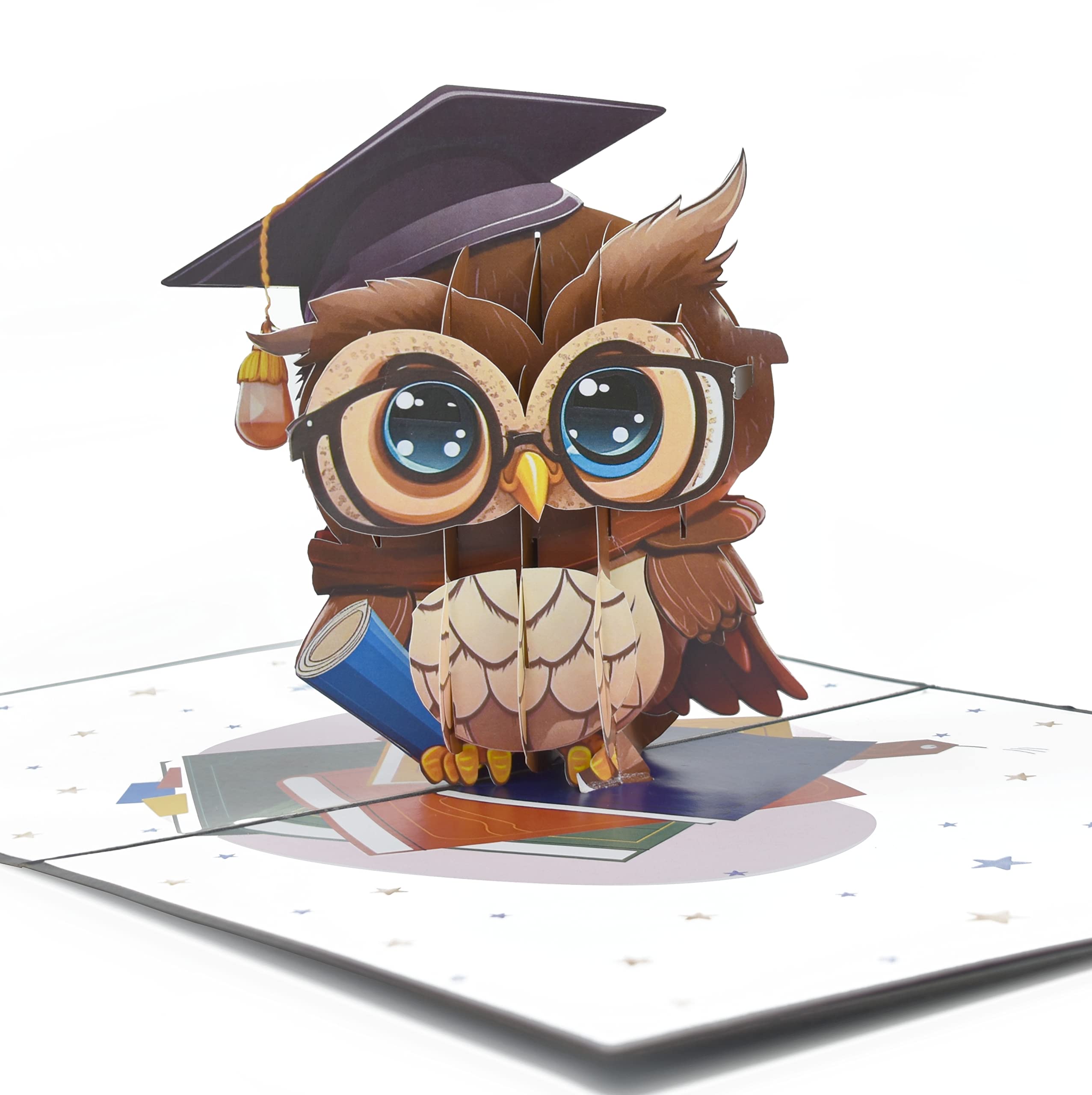 Teabug Cards Wise Little Owl Graduation Card for Newly Grads, Student ...