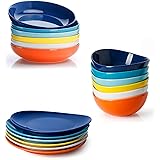 Amazon.com | Sweese Porcelain Dinner Plates - 11 Inch and Cereal Bowls ...
