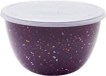 Amazon.com | Zak Designs Confetti Serving Bowl and Cover, Made with ...
