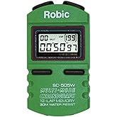 Amazon.com: Robic SC-505W Twelve (12) Memory Stopwatch 6-Pack ...