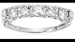 1 cttw 5 Stone Diamond Ring 14K White Gold | Amazon.com