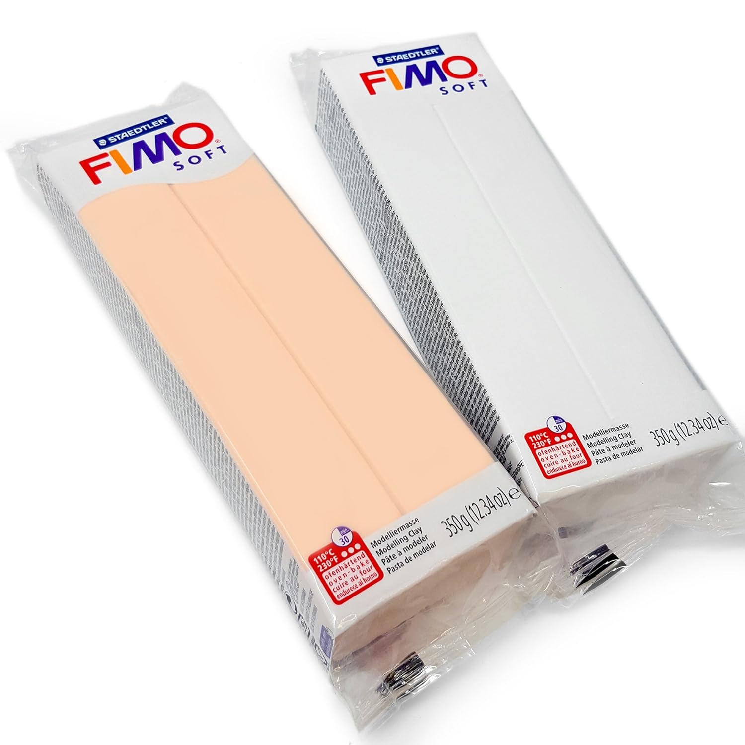 FIMO Soft 454g Polymer Modelling Clay - Oven Bake Clay - White and ...