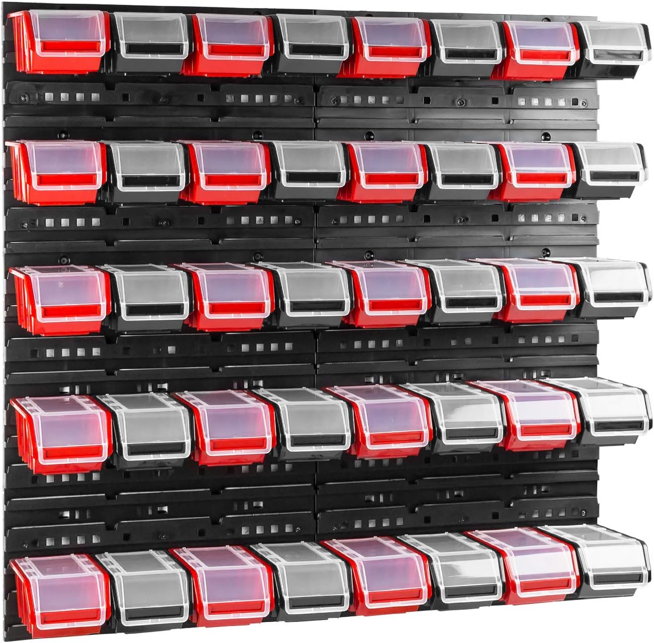 40 stck. Box mit Deckel + Wandregal 80 x 80 cm, Stapelboxen ...