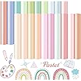 Amazon.com: Whaline 20 Sheets Pastel Heat Transfer Vinyl Neutral Tone ...