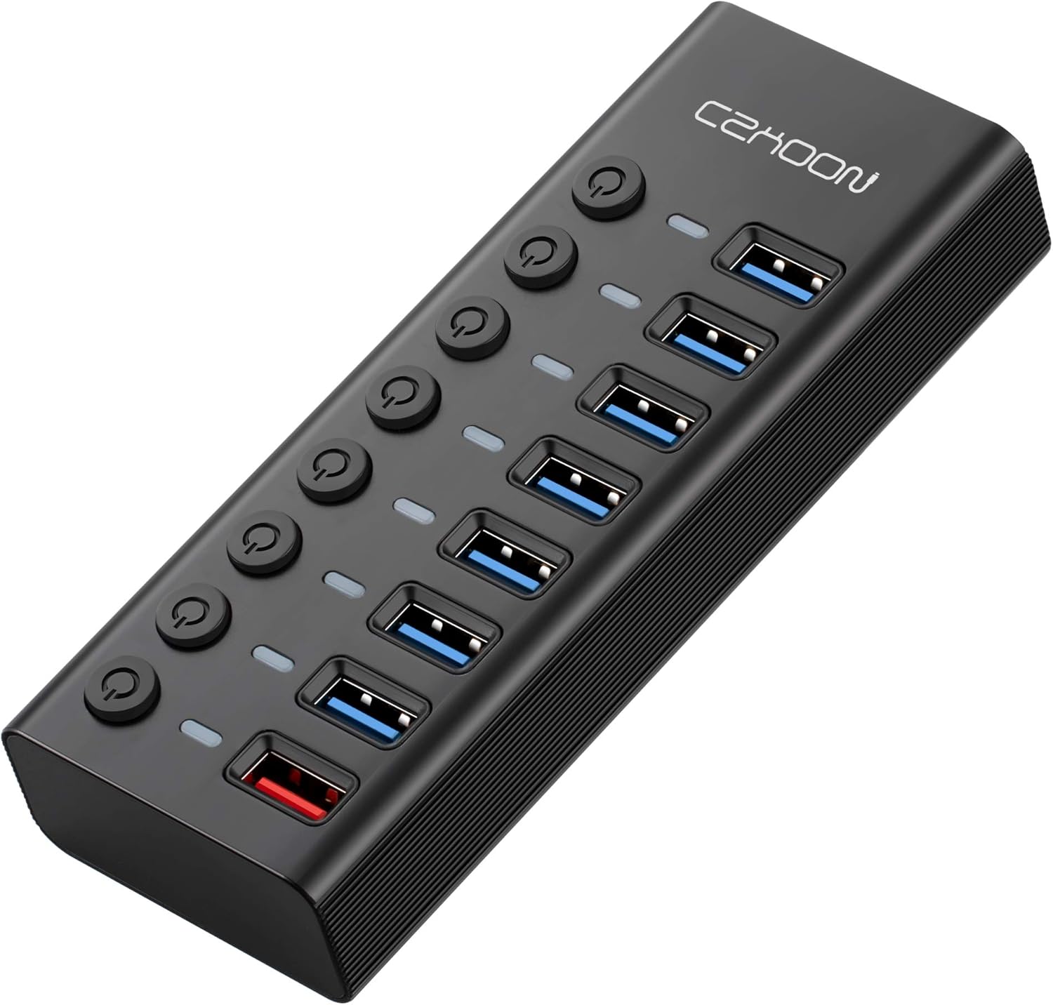 USB Hub 3.0 Powered, Laptop PC USB 8 Port Hub Extension 1 Fast Charging ...