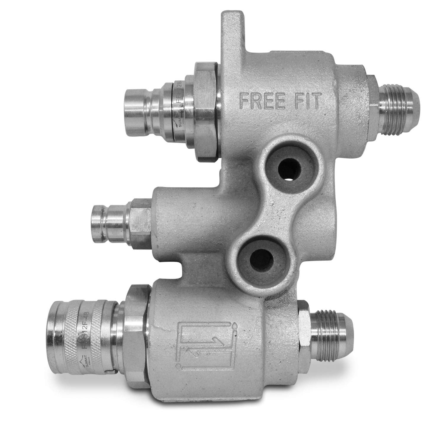 4BD4FH Bobcat Hydraulic Flat Face Quick Coupler Manifold Saturn Block ...