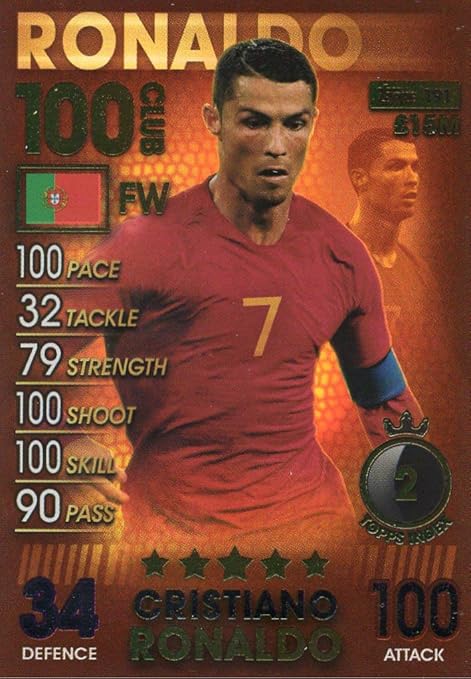 Match Attax 101 Cristiano Ronaldo 100 Club 2019 Cromos de fútbol