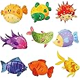 Amazon.com: 54Pcs Fish Cutouts Summer Tropical Fish Sea Animal Cut-Outs ...