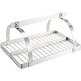 Amazon.com: Old Dutch Rectangular Hanging Pot Rack with Grid & 24 Hooks ...