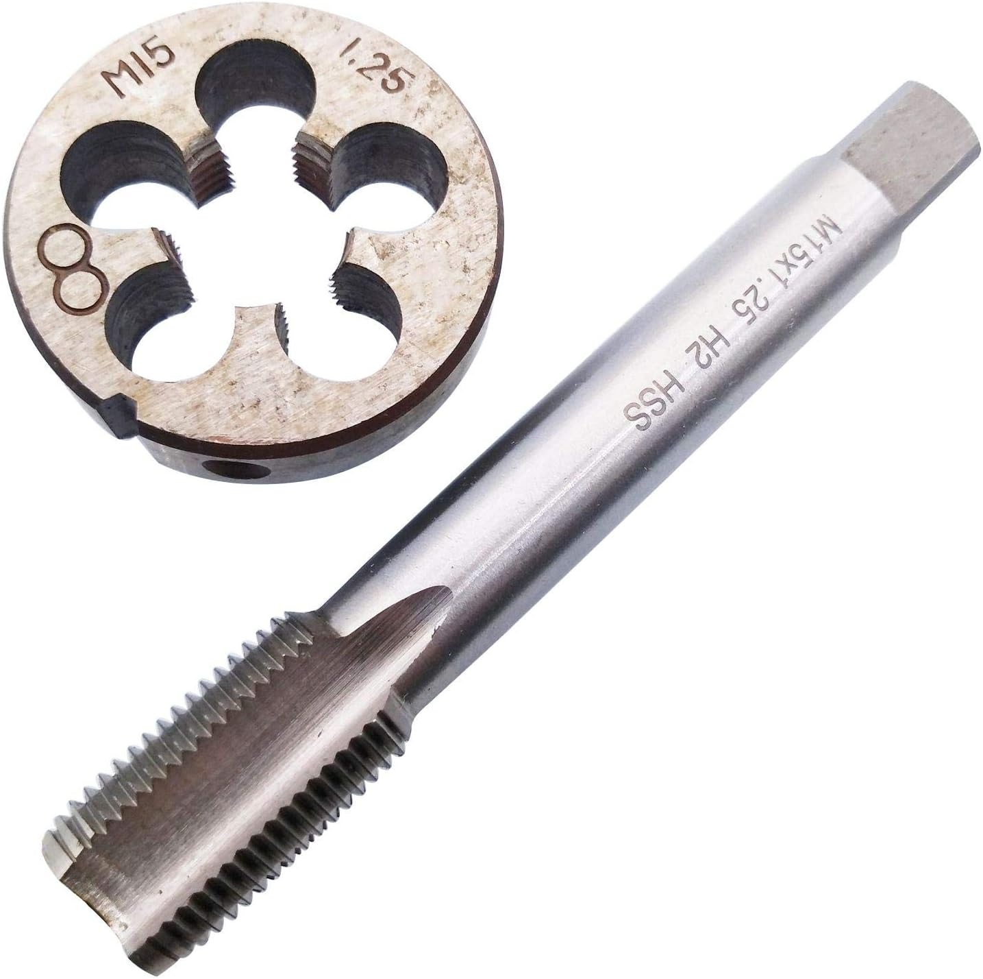 Amazon.com: HSS M15 x 1.25mm Tap and M15 x 1.25mm Die Metric Thread ...