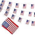 Amazon.com : GSYLPFT American Flags USA String Flag Banners for ...