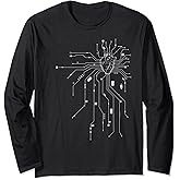 Amazon.com: Anatomical Heart CPU Processor PCB Board Computer Programmer T-Shirt : Clothing ...