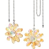 Amazon.com: LEFERS Ceiling Fan Pull Chain, 2 Pieces 1.8" Crystal Glass ...