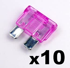 10x 3A 3Amp 12V/24V Fusible Cuchilla Estandard Ato Violeta Pack Coche Camión Barco - Franqueo ...