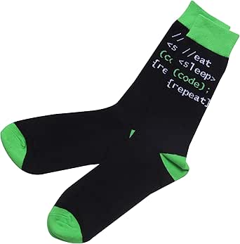 Amazon.com: Computer Programmer Coding Socks for Men or Women - Funny ...