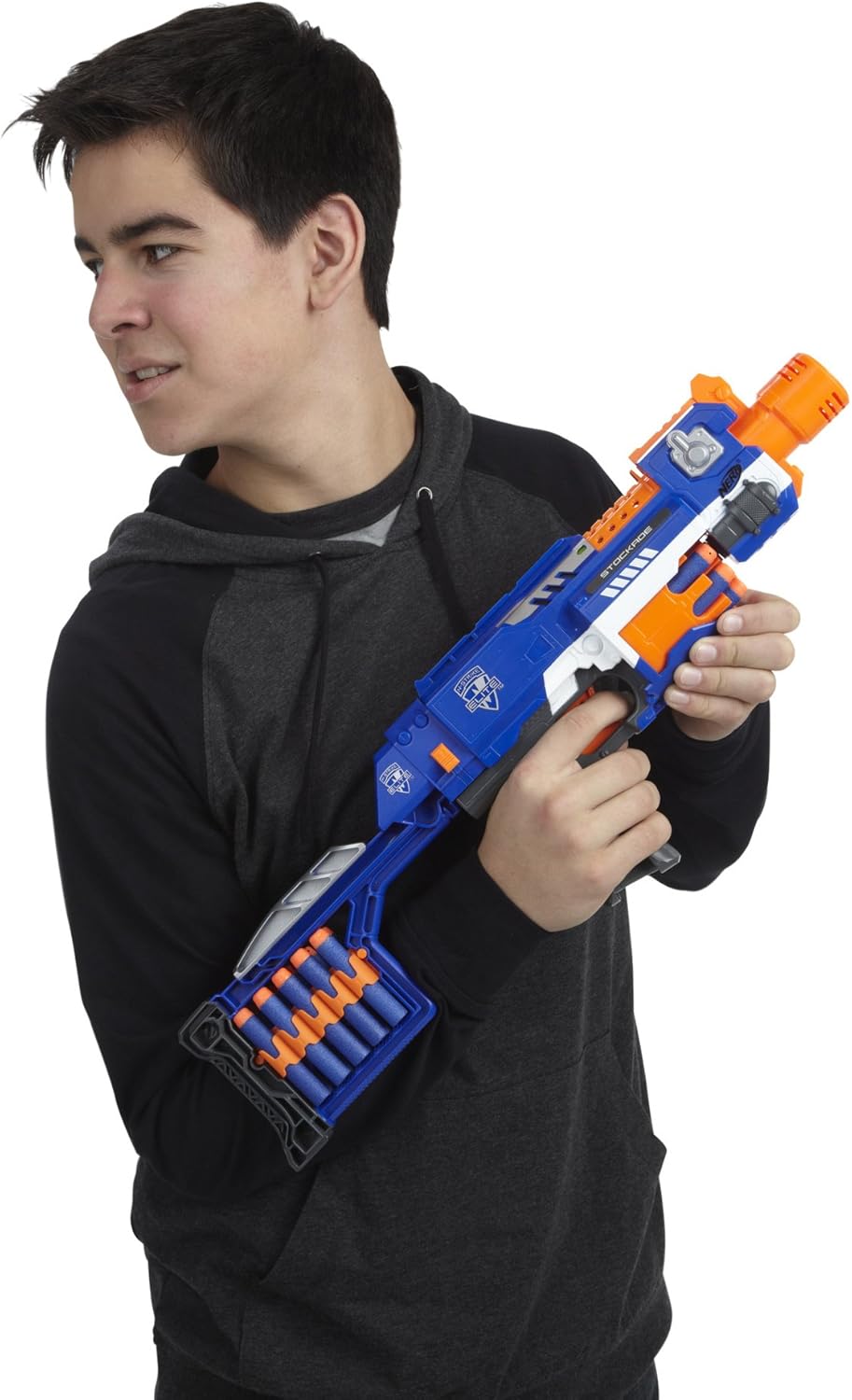 Hasbro Nerf, N-Strike elite stockade, toy blaster, 98695EU4 – BigaMart