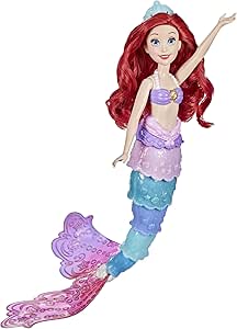 Amazon.com: Disney Princess Rainbow Reveal Ariel, Color Change Doll ...
