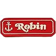Amazon.com: Scoops Ahoy Robin Name Tag Patch Ice Cream Parlor Iron On ...