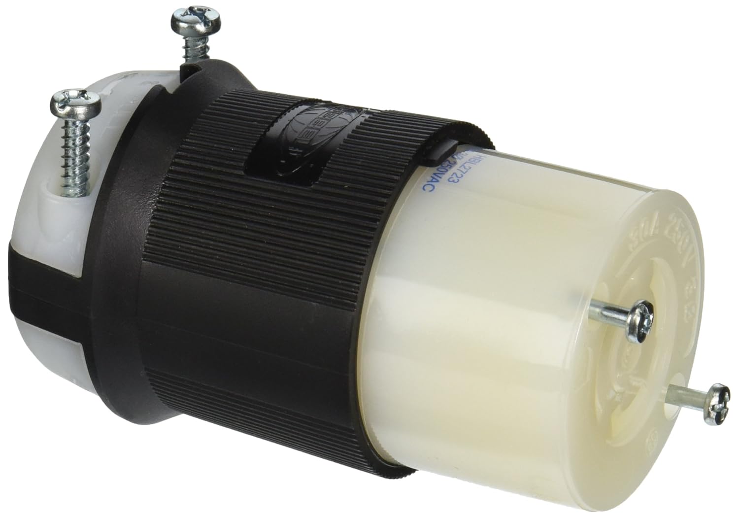 Hubbell HBL2723 Locking Connector, 30A 3P 250V, L15-30R, Black and ...