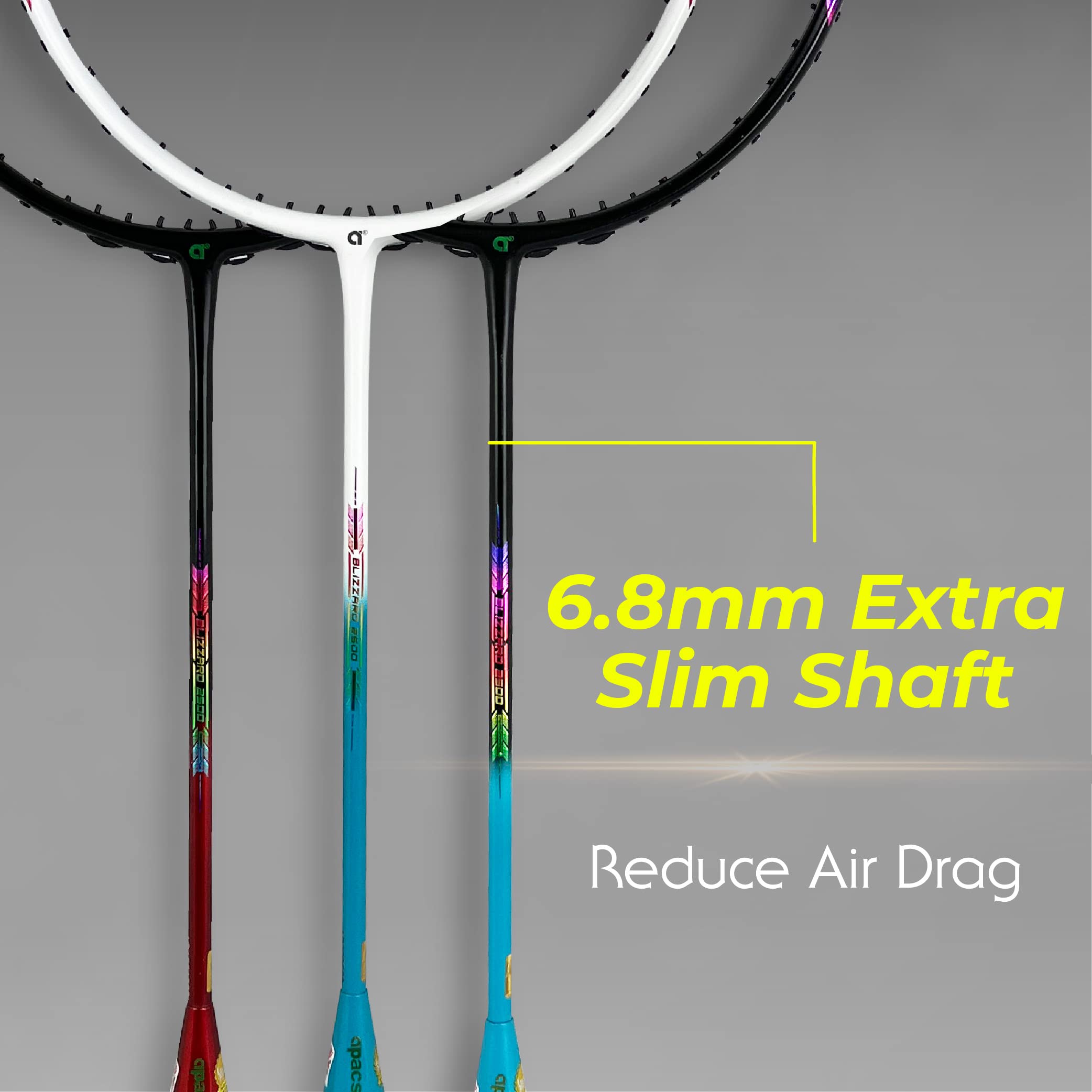 Mua Apacs-Sports Blizzard 2500 Black Blue Badminton Racket (4U) - Aero ...