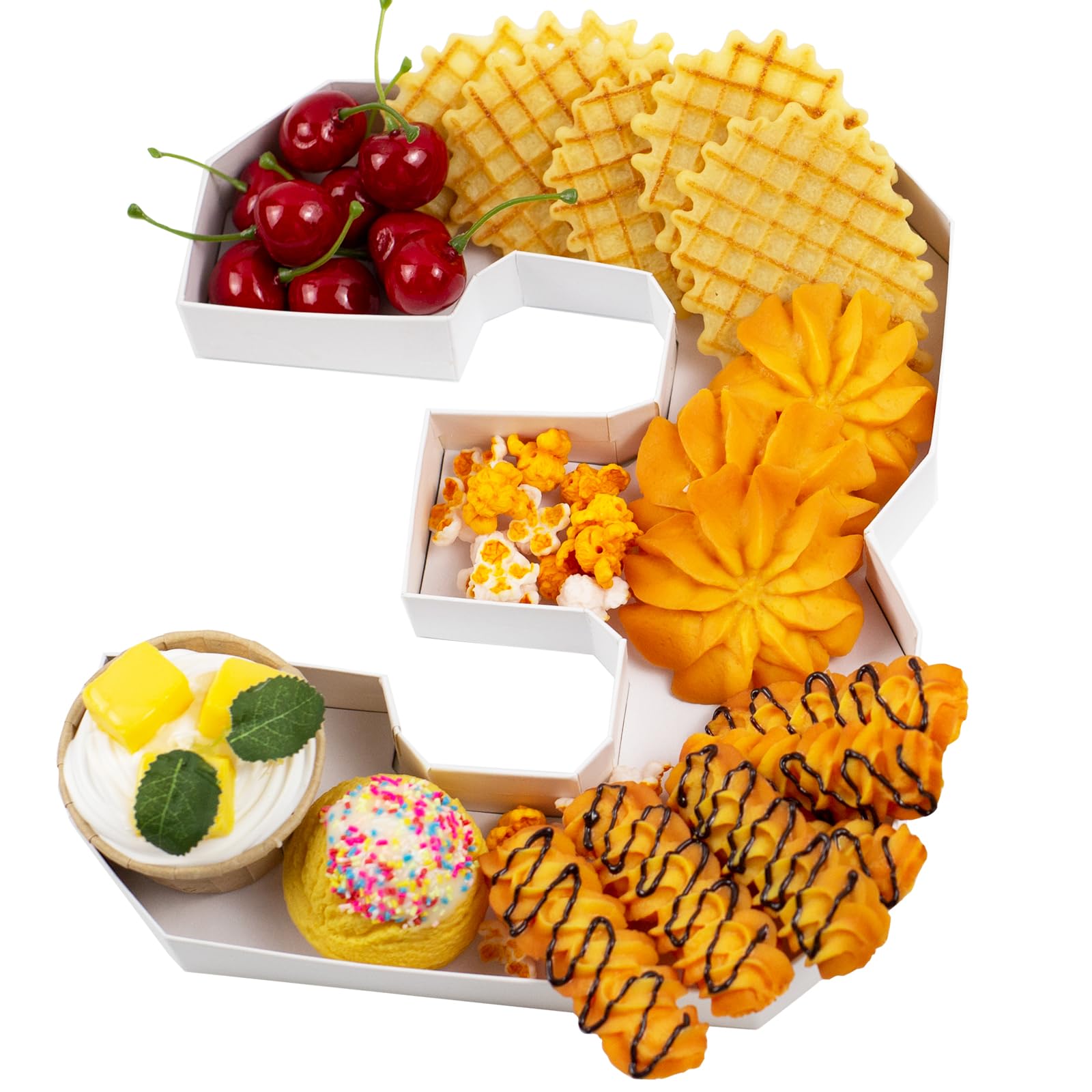 KitChocoLot Cardboard Number for Charcuterie, 10 inch Fillable ...