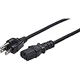 Amazon.com: Amazon Basics Computer Monitor TV Replacement Power Cord - 6-Foot, Black : Electronics