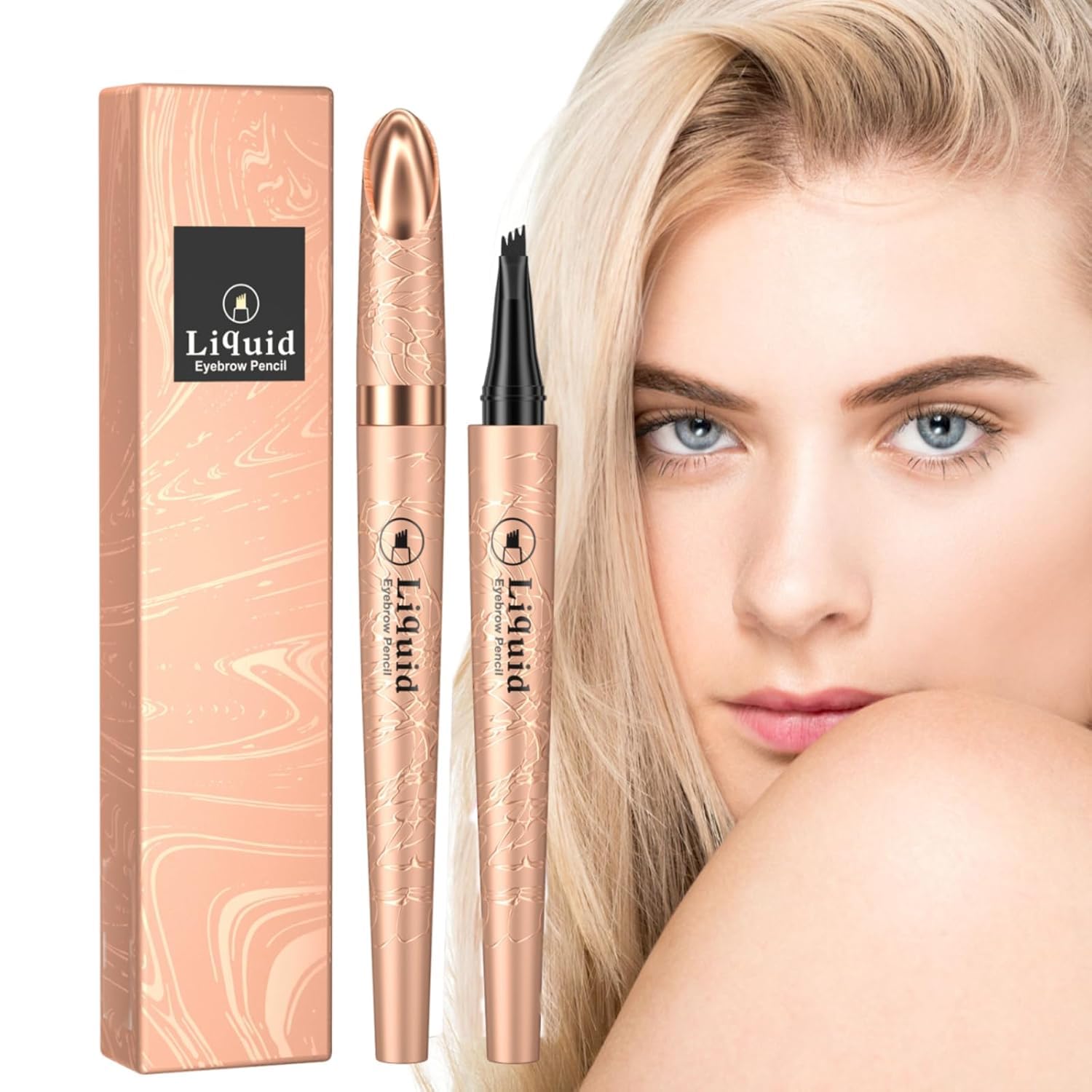 Microblade Eyebrow Pencil - Waterproof & Smudge-Proof 4 Tip ...