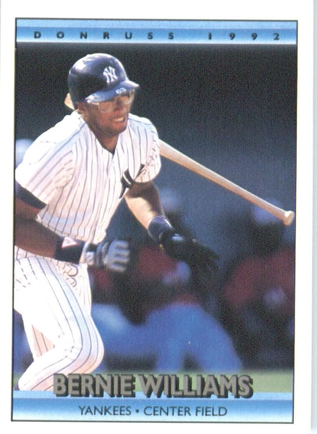 1992 Donruss # 344 Bernie Williams New York Yankees Baseball Card at ...
