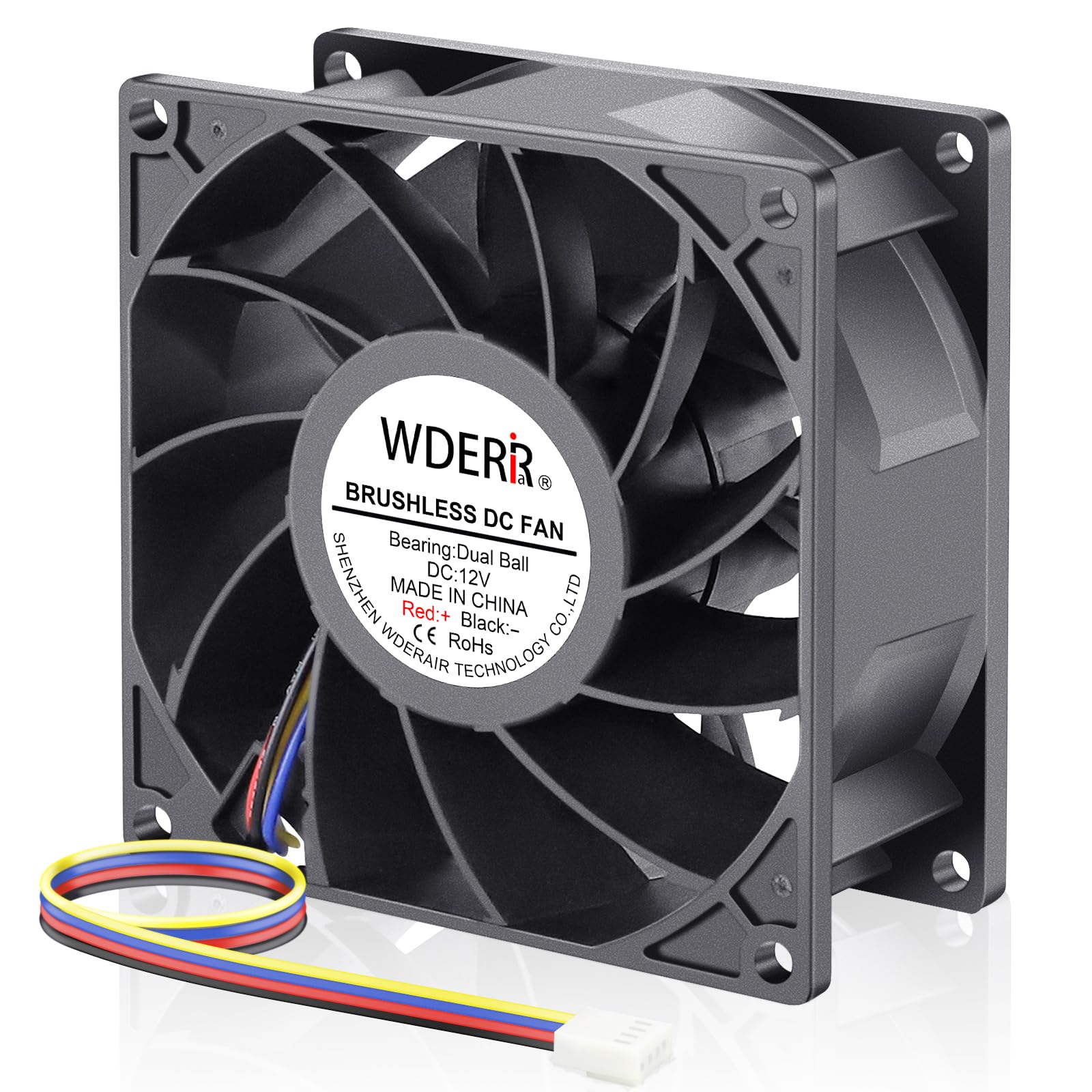 Mua 90mm x 38mm PWM Dual Ball Case Fan 12V 4Pin High Static Pressure ...