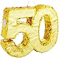 Amazon.com: Sparkle and Bash Gold Foil Number 50 Pinata for 50th ...